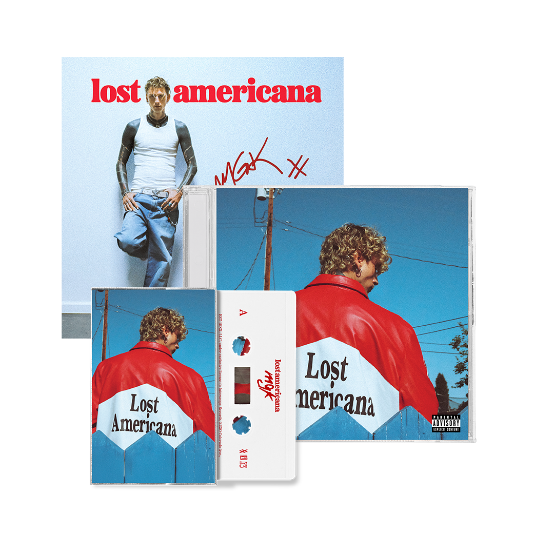 Lost Americana Standard CD, Cassette + Signed Art Card - Machine Gun Kelly
